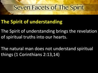 Holy Spirit - The Seven Facets of The Spirit | PPTX