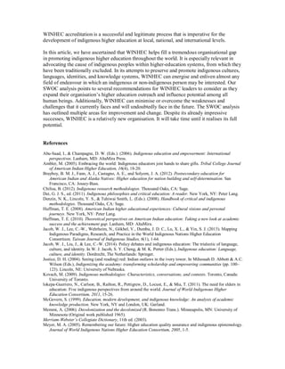 An Organisational Analysis of the World Indigenous Nations Higher ...