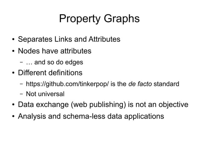 Graph Data -- RDF and Property Graphs | PPT