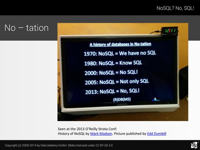 NoSQL? No, SQL! - SQL, the underestimated "Big Data" technology | PPT
