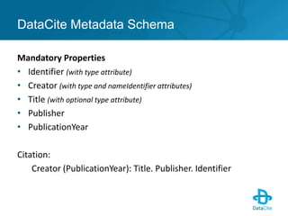 Introduction to DataCite and its Infrastructure for new Members | PPT