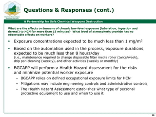 Cyanide Mitigation and Worker Protection April 28, 2014 | PPTX