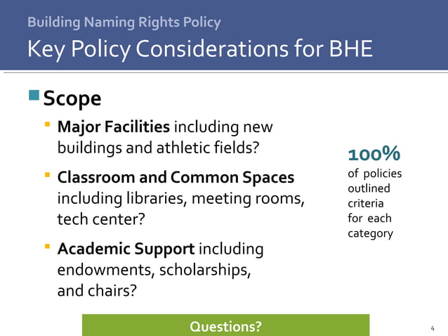 Building Naming Rights Policy | PPT
