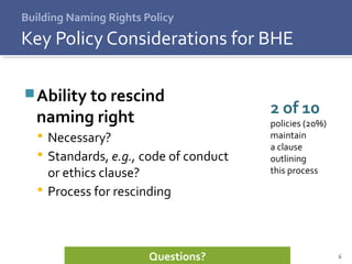 Building Naming Rights Policy | PPT