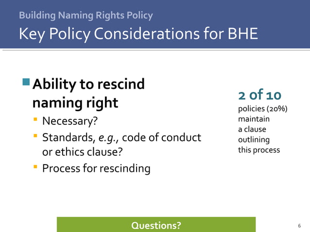Building Naming Rights Policy | PPT