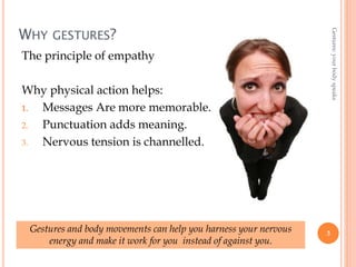 Gestures - Your Body Speaks | PPT