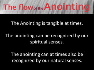 The Flow of Anointing - Ps Ashish Raichur | PPT