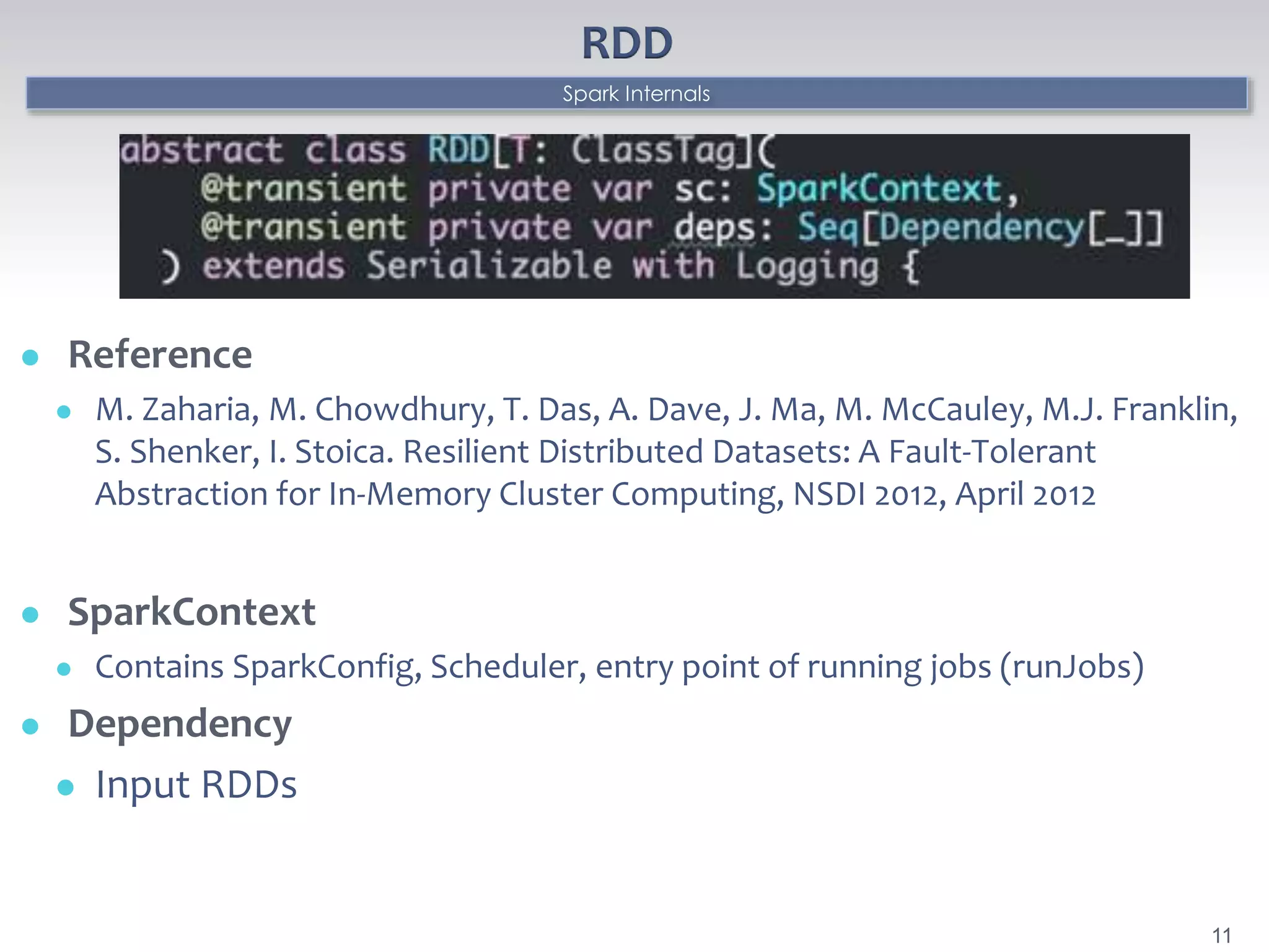 Spark Internals - Hadoop Source Code Reading #16 in Japan | PPTX
