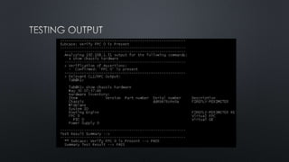 The Juniper-Helpers Library - A TCL/EXPECT Library for managing ...