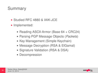 OpenPGP Message Format | PDF