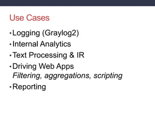 Lightning talk: elasticsearch at Cogenta | PPT