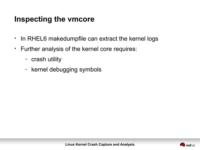 Linux Crash Dump Capture and Analysis | PPT