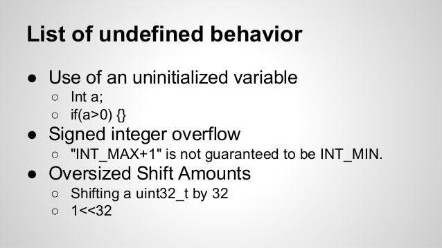 2014 06 26 A Guide To Undefined Behavior In C And C