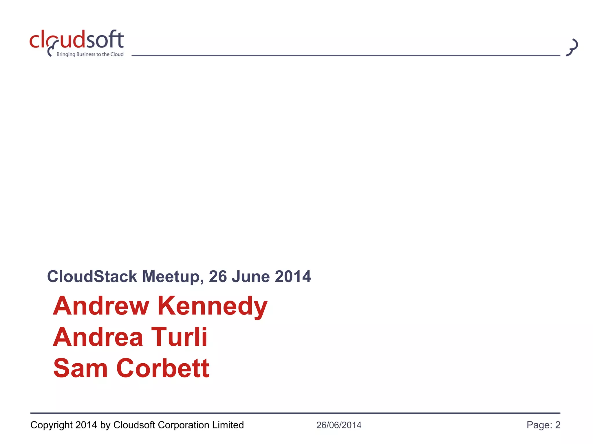 Intorduction to clocker at cloudstack european user group | PPT