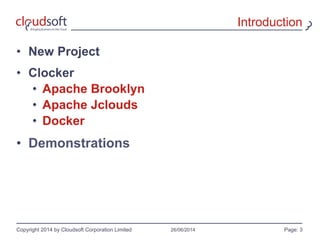 Intorduction to clocker at cloudstack european user group | PPT