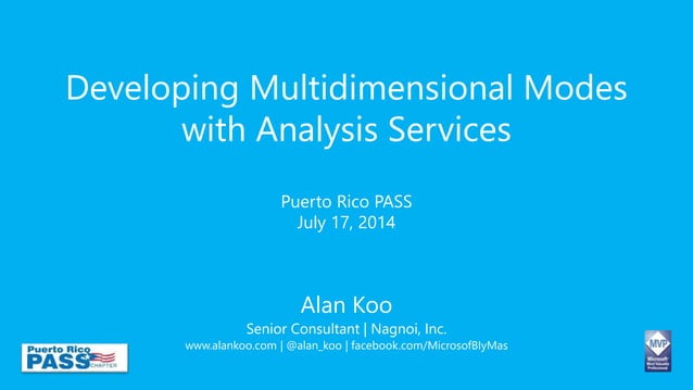 Multidimensional models with Analysis Services 2014 | PPT