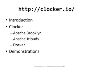 Clocker: Docker in the Cloud | PPT