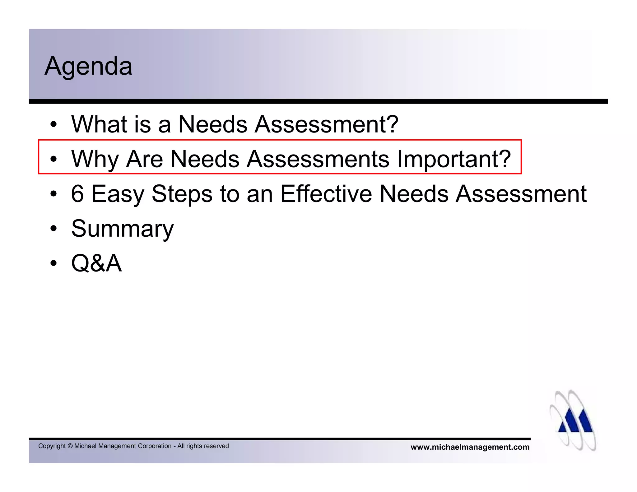 6 Steps to an Effective Needs Assessment | PDF