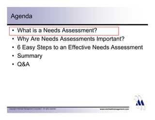 6 Steps to an Effective Needs Assessment | PDF
