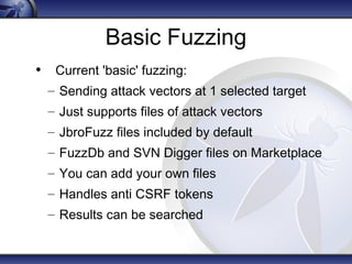 2014 ZAP Workshop 2: Contexts and Fuzzing | PPT