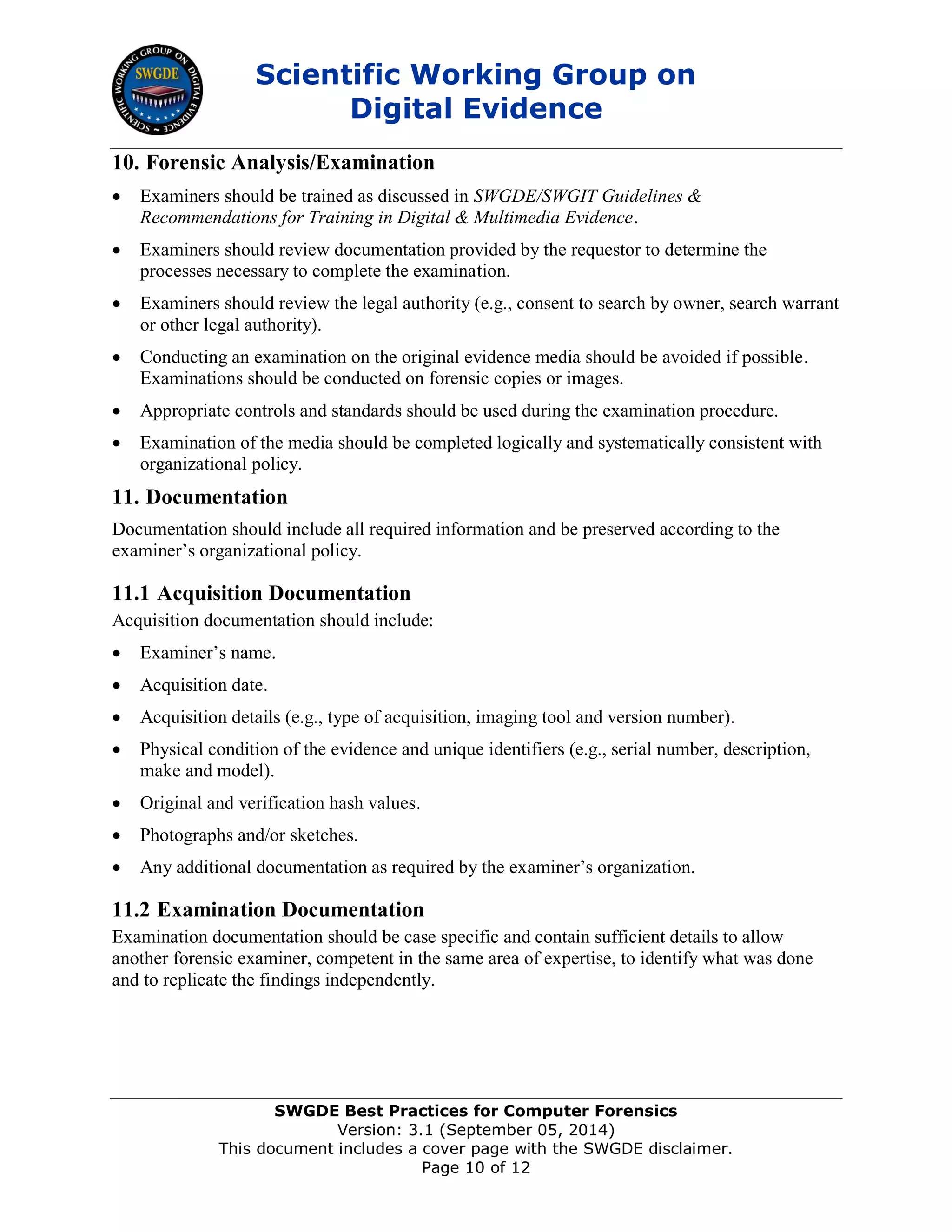 2014 09-05 swgde-best_practices_for_computer_forensics_v3-1 | PDF ...