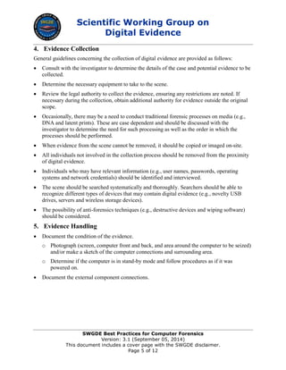 2014 09-05 swgde-best_practices_for_computer_forensics_v3-1 | PDF | Computing | Technology ...