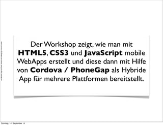 NRWConf - Workshop Mobile Apps | PPT