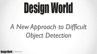 A New Approach to Difficult Object Detection | PDF