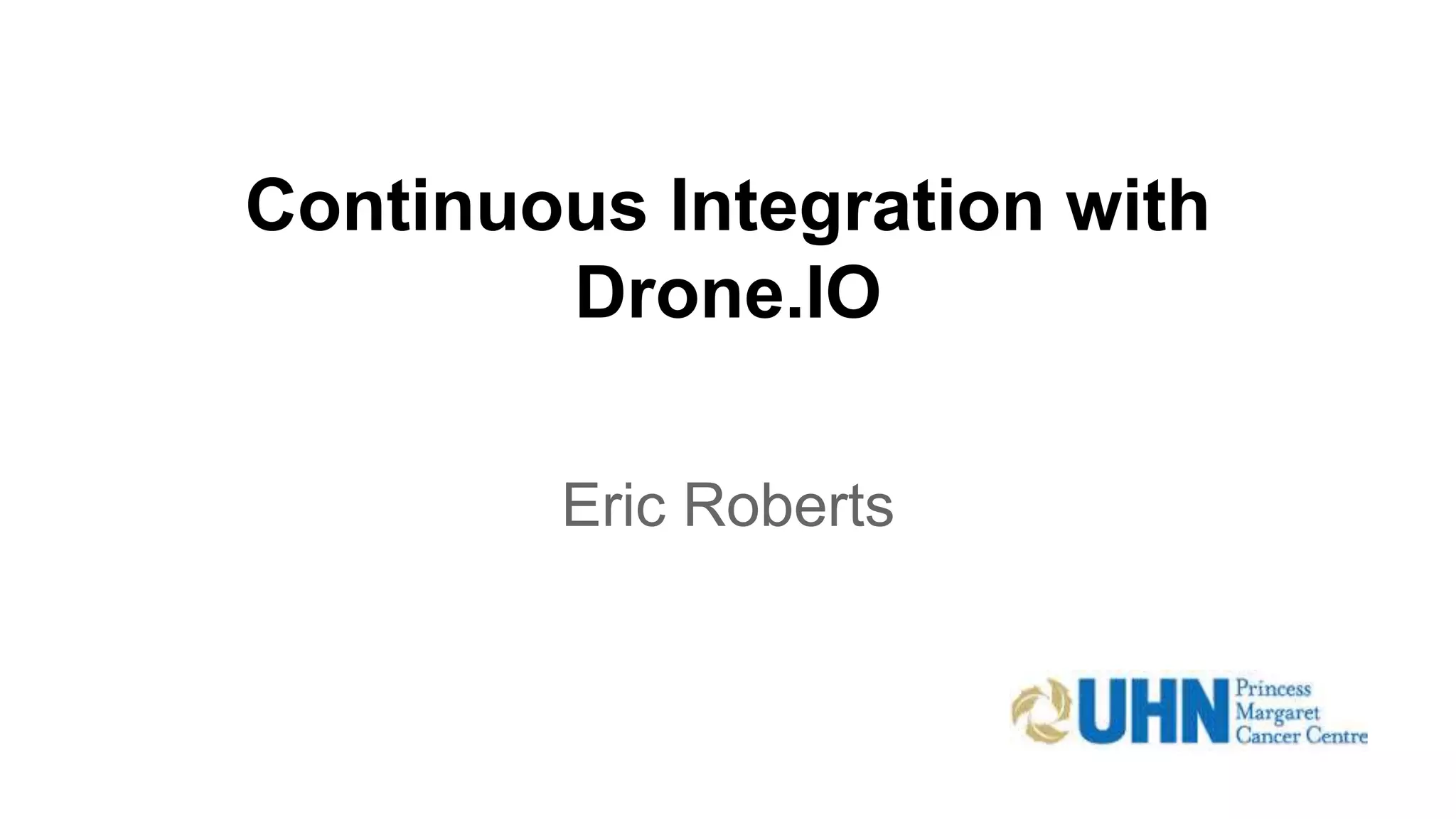 Continuous integration with Drone.IO