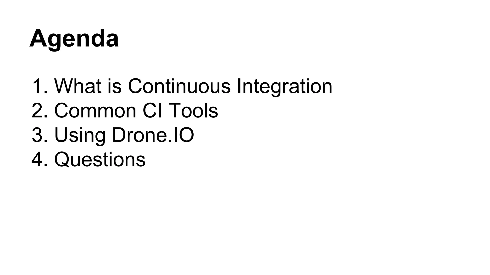 Continuous integration with Drone.IO