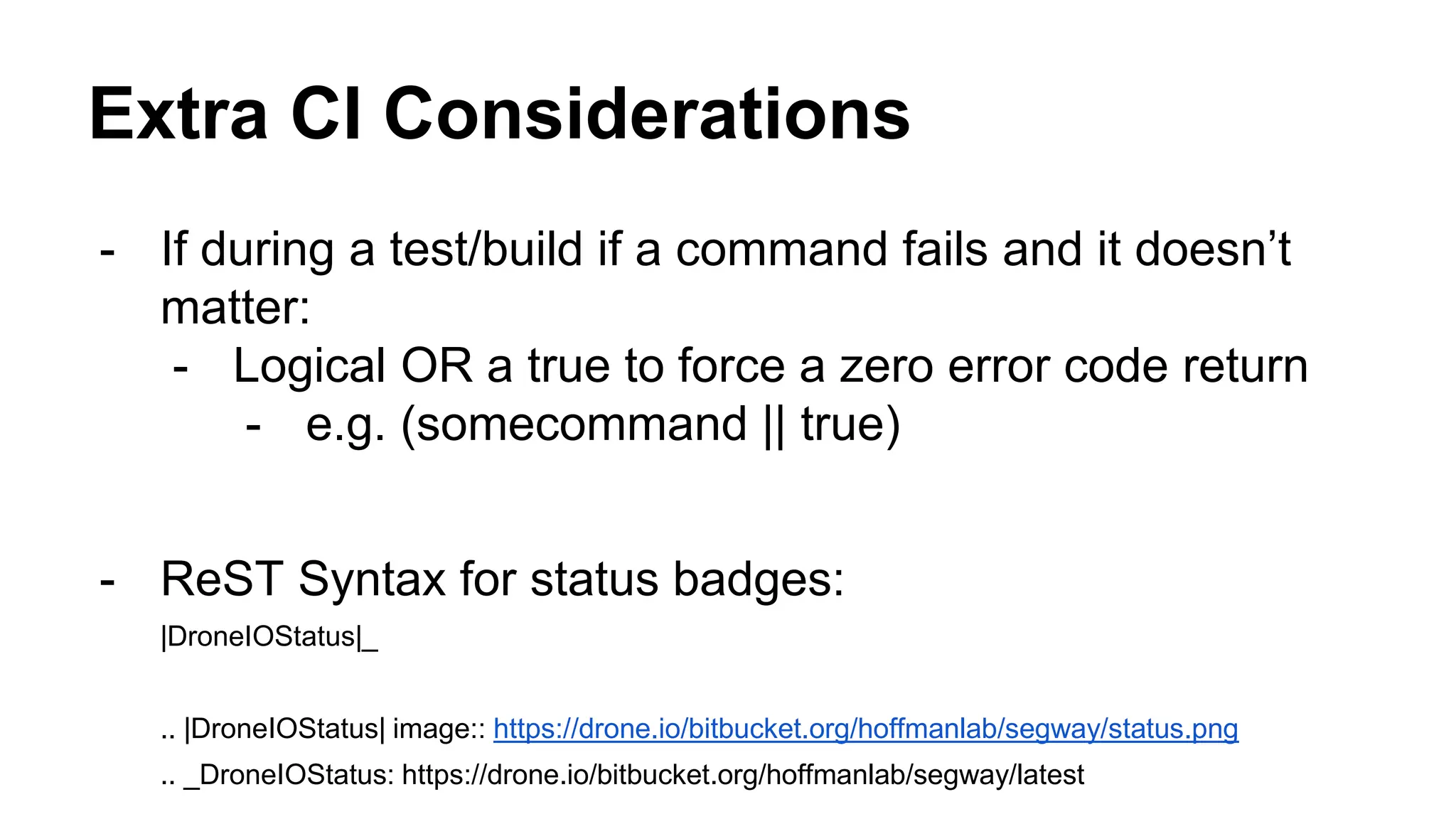 Continuous integration with Drone.IO