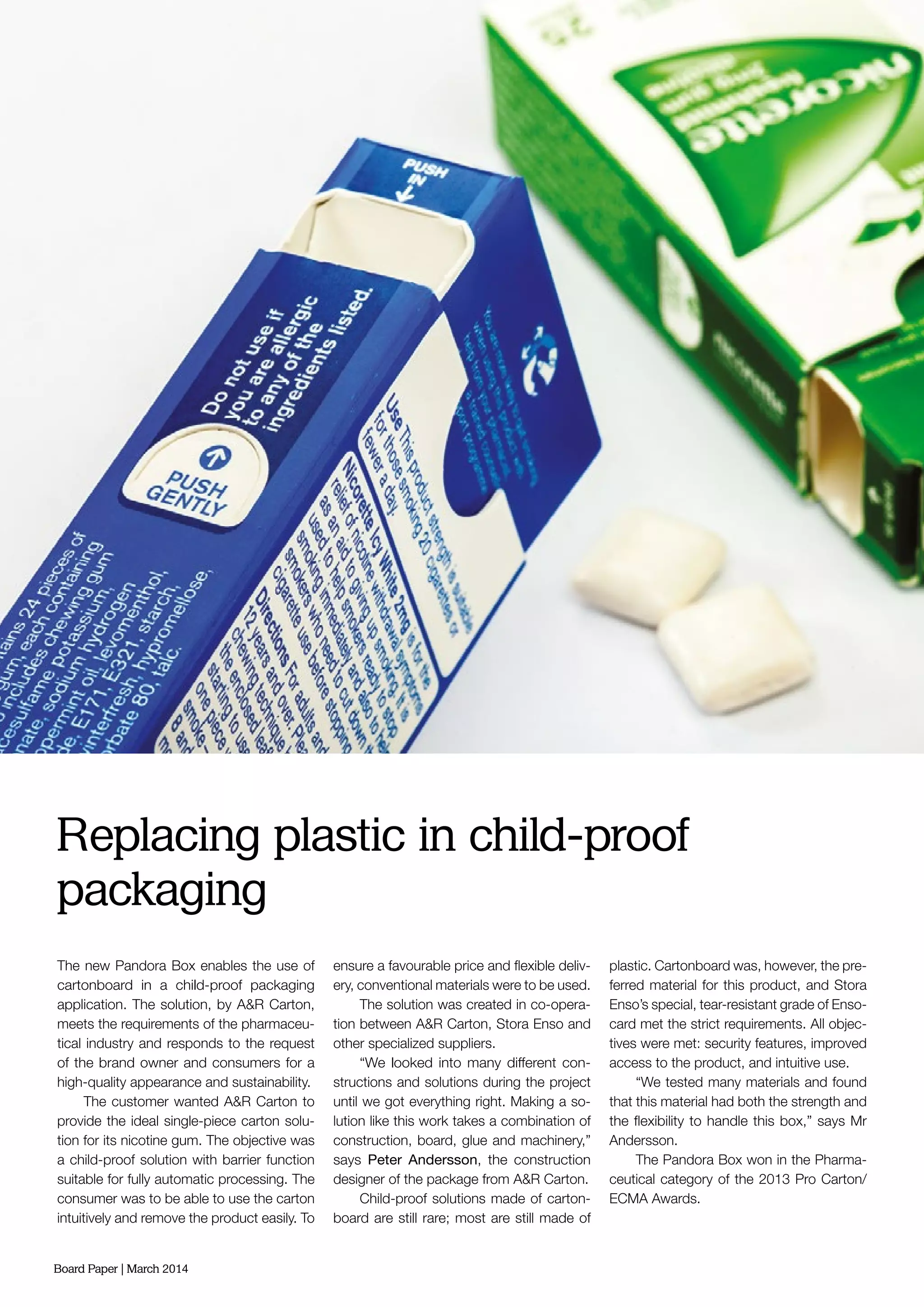 2014-1 Board Paper by Stora Enso Consumer Board | PDF