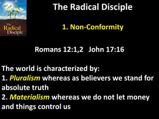 The Radical Disciple - Ps Ashish Raichur | PPTX | Christianity ...