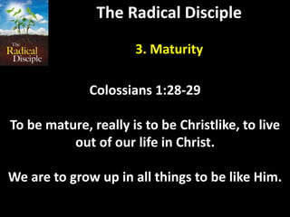 The Radical Disciple - Ps Ashish Raichur | PPTX | Christianity ...