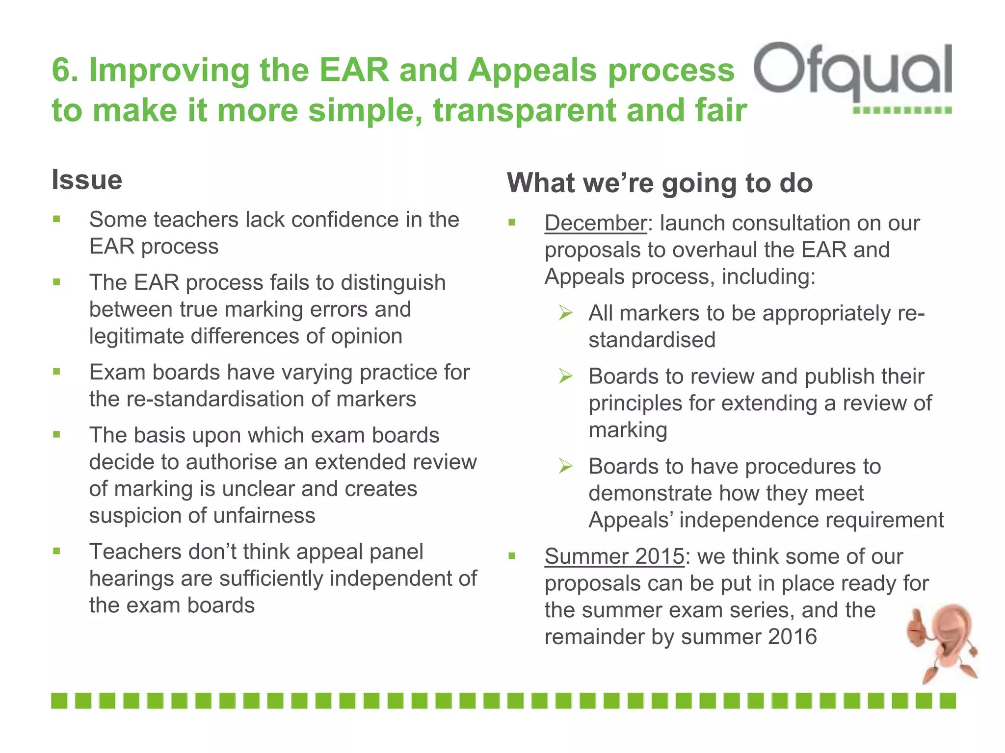 Ofqual’s work on quality of marking | PPTX