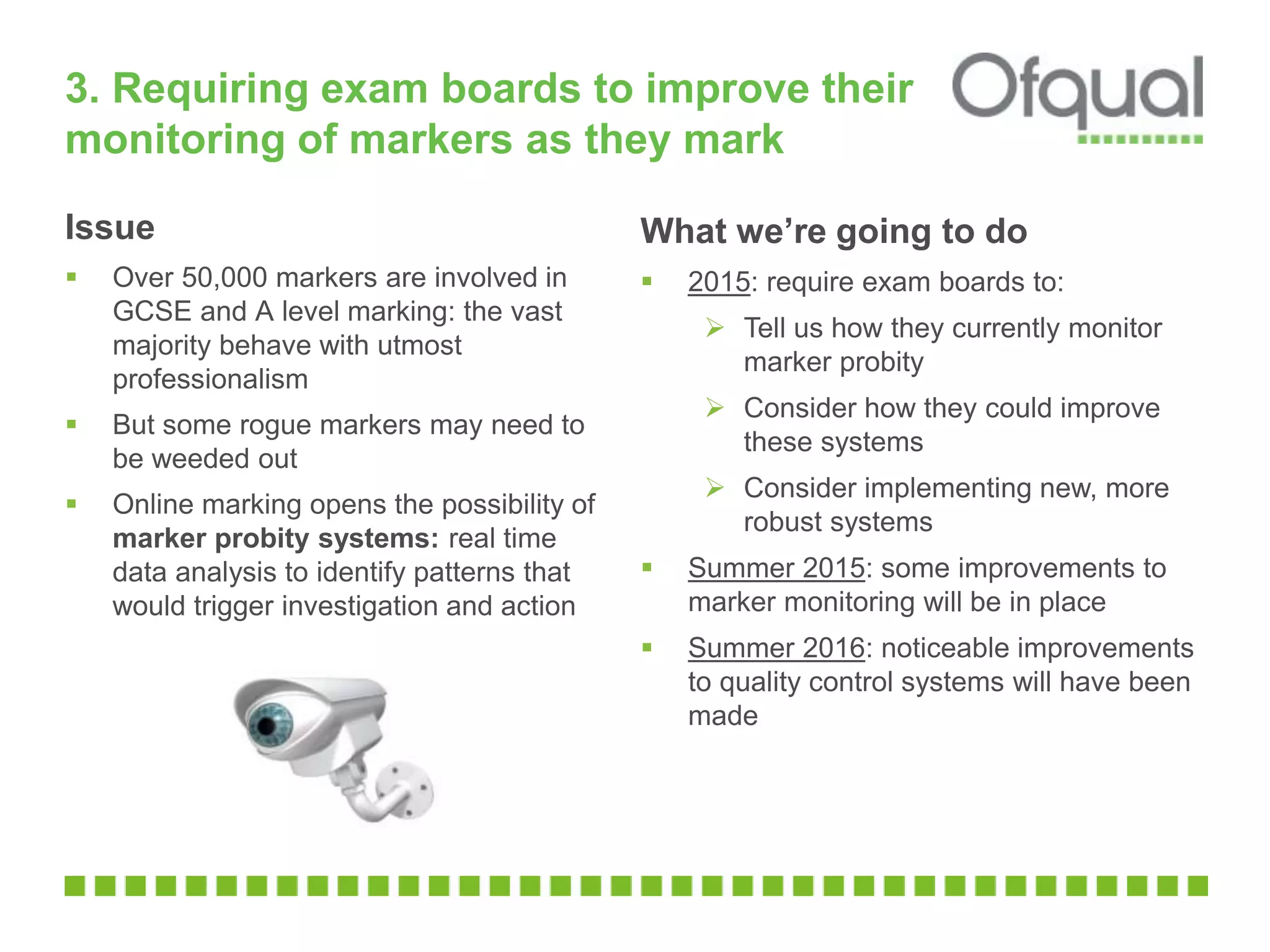 Ofqual’s work on quality of marking | PPTX