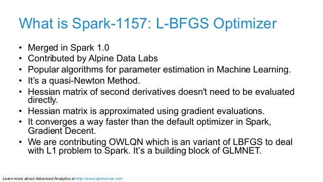 2014 10 20 Large Scale Machine Learning With Apache Spark At Internet…