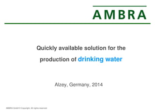 Potable Water Solutions | PDF