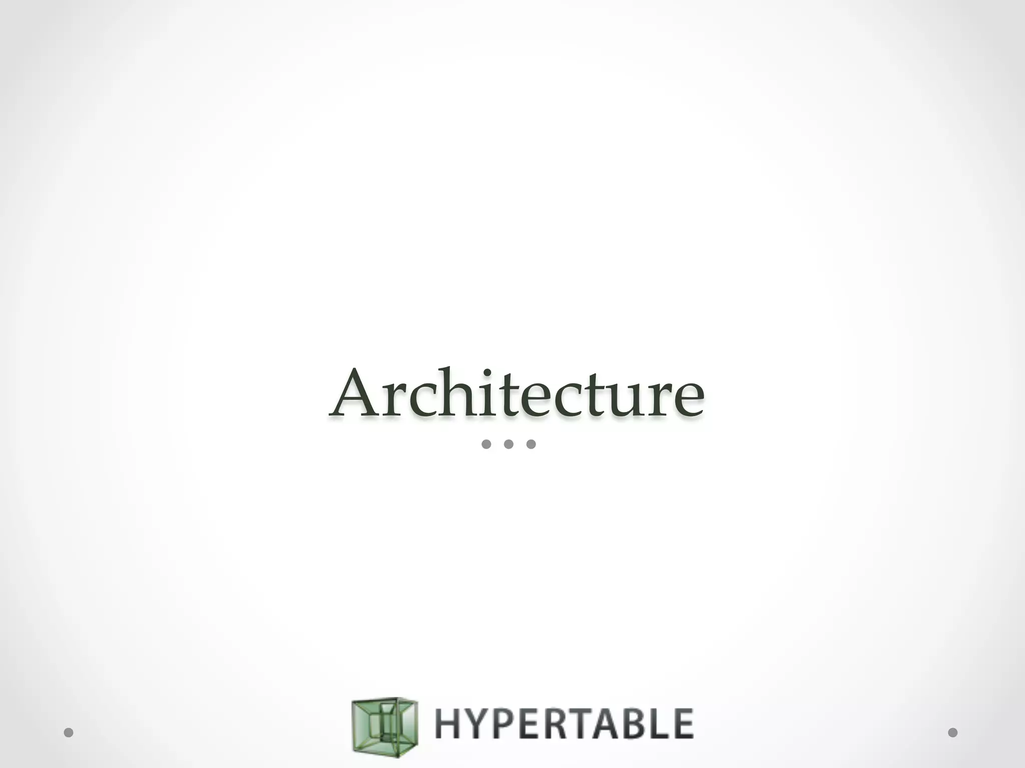 Hypertable - massively scalable nosql database | PPT