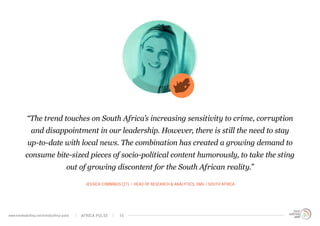 trendwatching.com's AFRICA PULSE | PDF | Africa Travel | Travel Locations