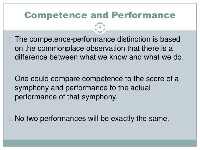 The Boundary between Competence and Performance - Prof. Fredreck J. N…