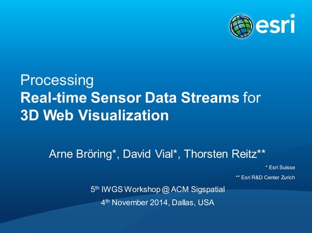 Processing Real-time Sensor Data Streams for 3D Web Visualization | PPT
