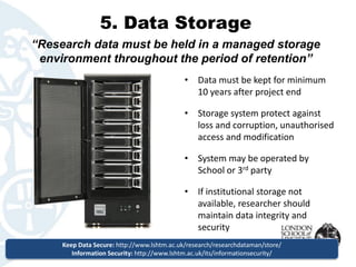 LSHTM Research Data Management Policy: An Overview | PDF | Data Storage ...