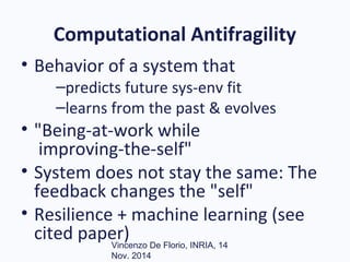 A Behavioral Interpretation of Resilience and Antifragility | PPT