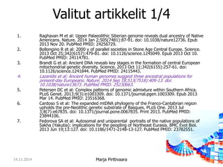 2014 11-14-pirttivaara marja-ancient_dna | PDF