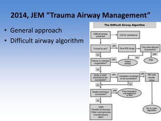 2014 11-16 new articles on emergency airway management eacem20014 | PPT