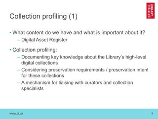 Preservation planning at the British Library | PPT
