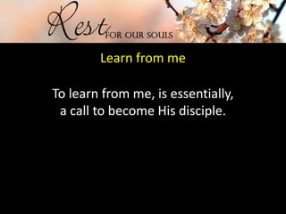 Rest for Our Souls - Ps Ashish Raichur | PPTX