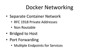 Docker Networking with Clocker and Weave | PPT