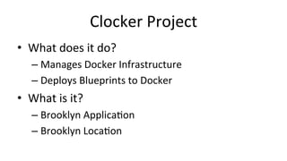 Docker Networking with Clocker and Weave | PPT